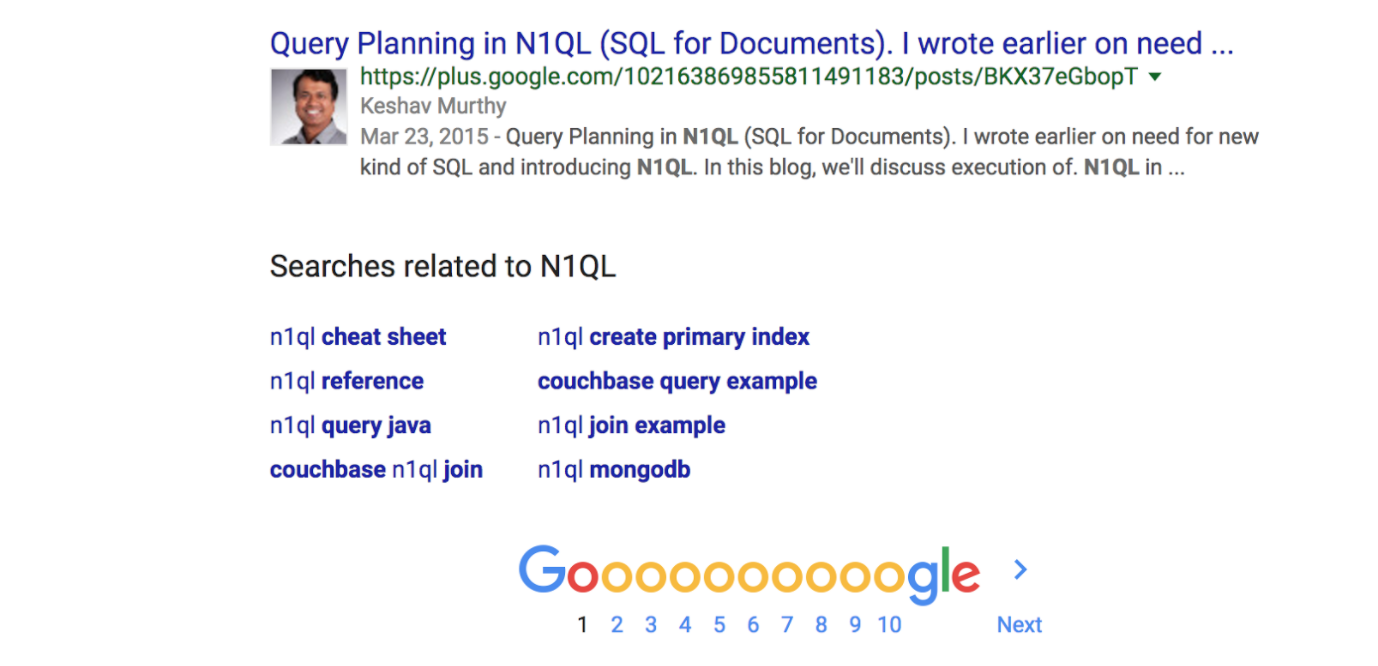 Optimizing Database Pagination using Couchbase N1QL. - The Couchbase Blog