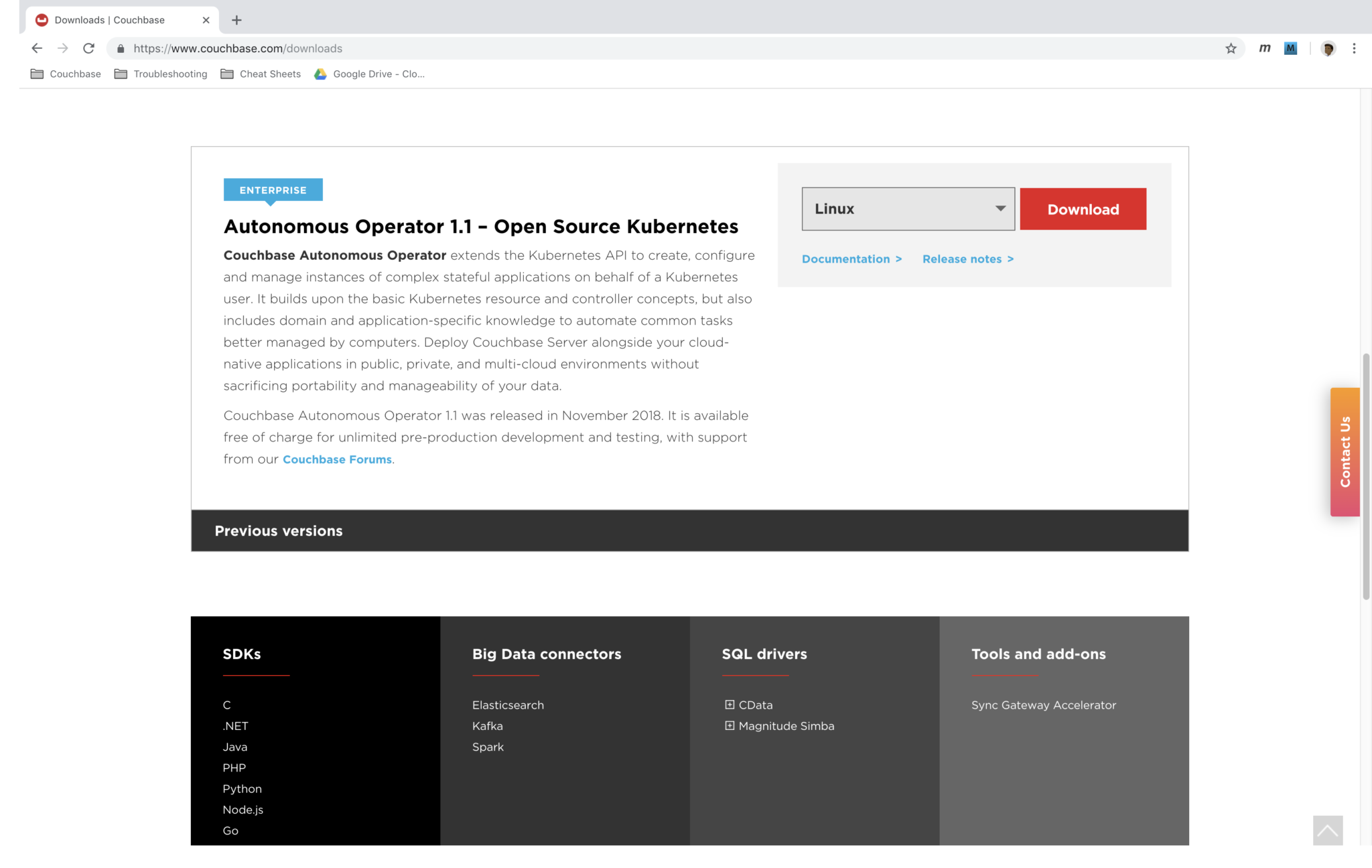 Couchbase Containers on AWS Marketplace for Containers