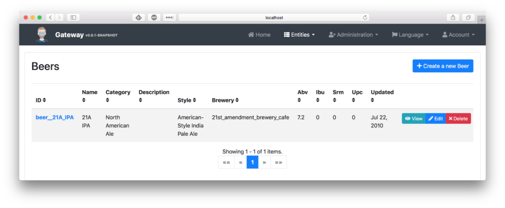 Java microservice architecture with JHipster & Couchbase