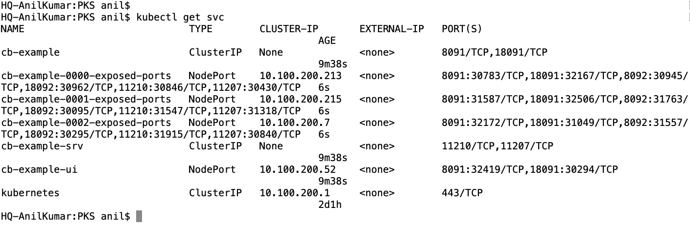 Using Couchbase Autonomous Operator on Enterprise PKS