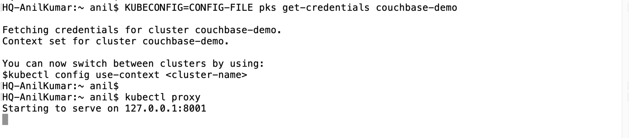 Using Couchbase Autonomous Operator on Enterprise PKS