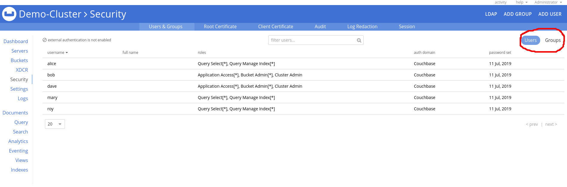 Managing Couchbase Users via Groups in 6.5 - The Couchbase Blog