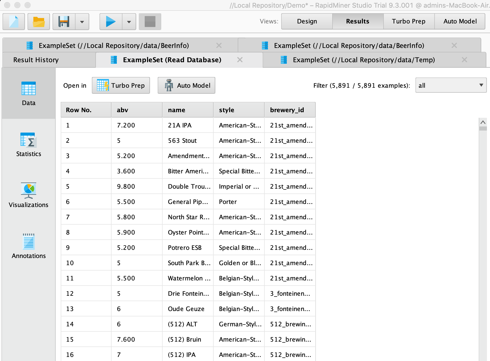 Extend Couchbase Analytics with RapidMiner using CData - The Couchbase Blog
