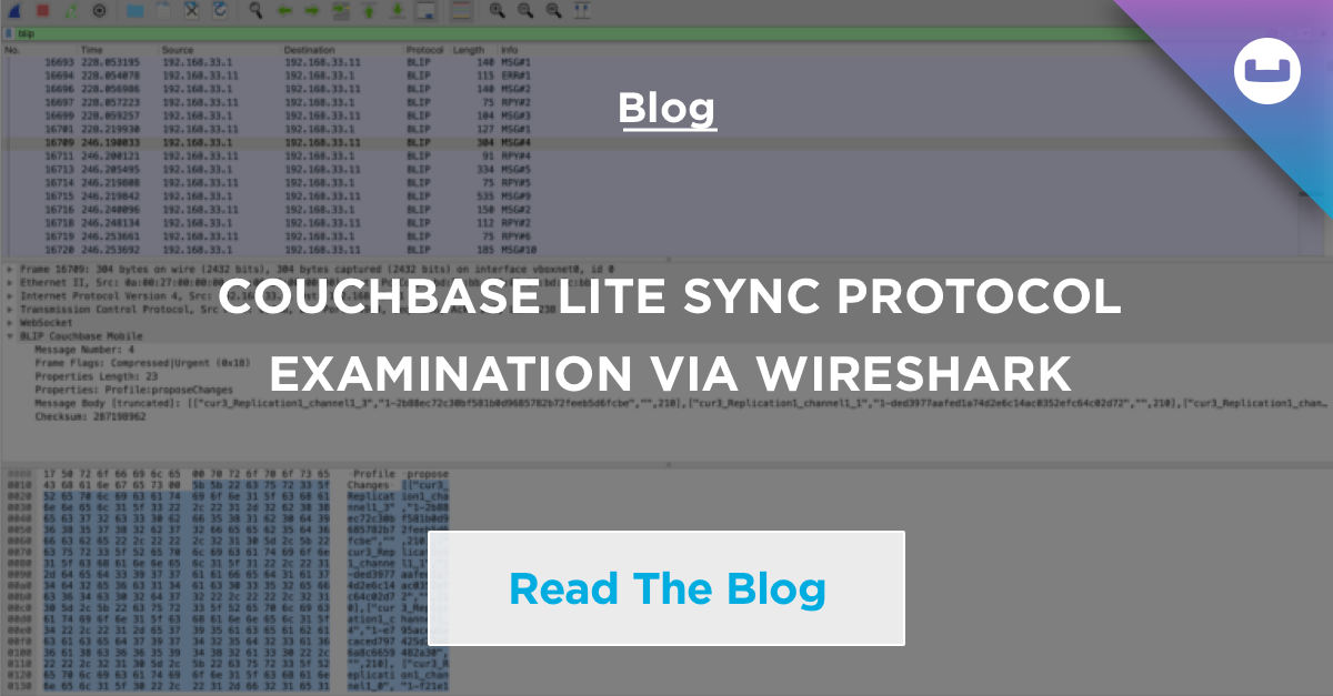 Couchbase Lite Sync Protocol Examination via Wireshark - The Couchbase Blog