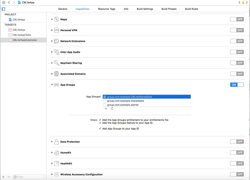 Data Sharing With Couchbase Lite Between Ios Apps And Ios App Extensions