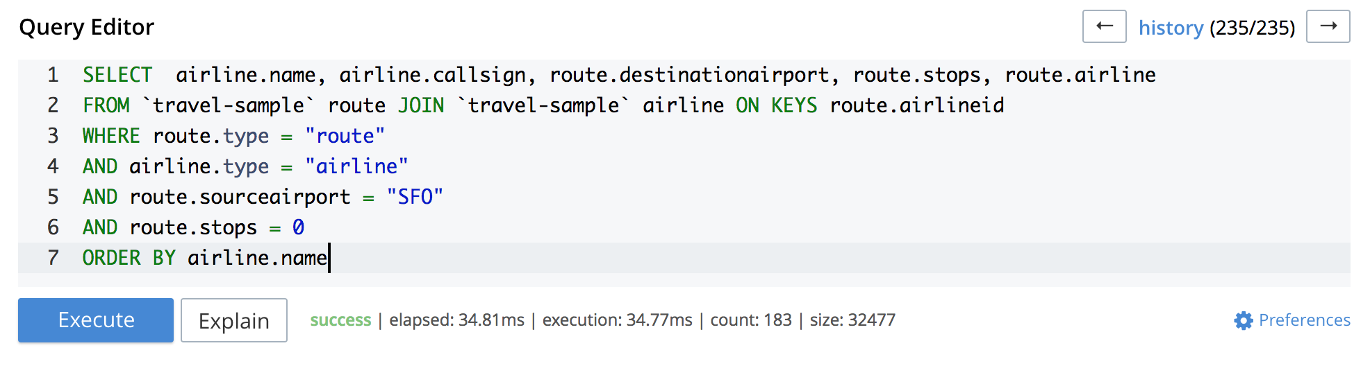 Couchbase 5.5 Enhanced Query Plan Visualization