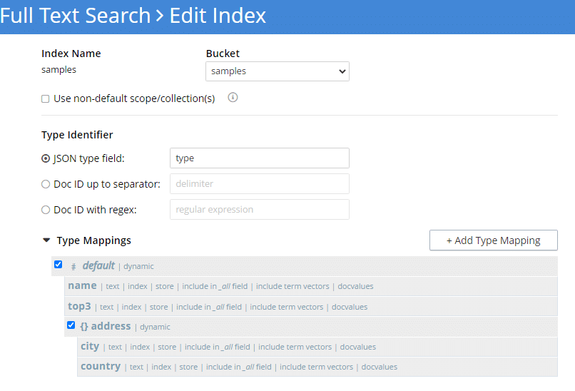 Data Structures & Full-Text Search Indexing in Couchbase