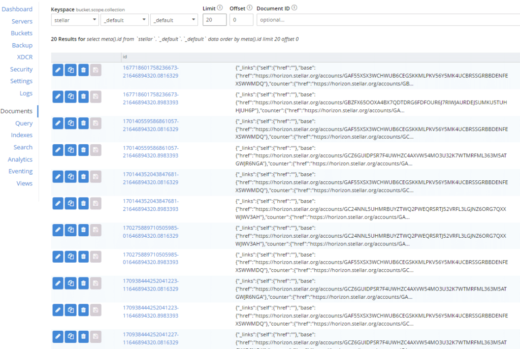 Querying Trades on the Stellar Blockchain using Couchbase & Python - The Couchbase Blog