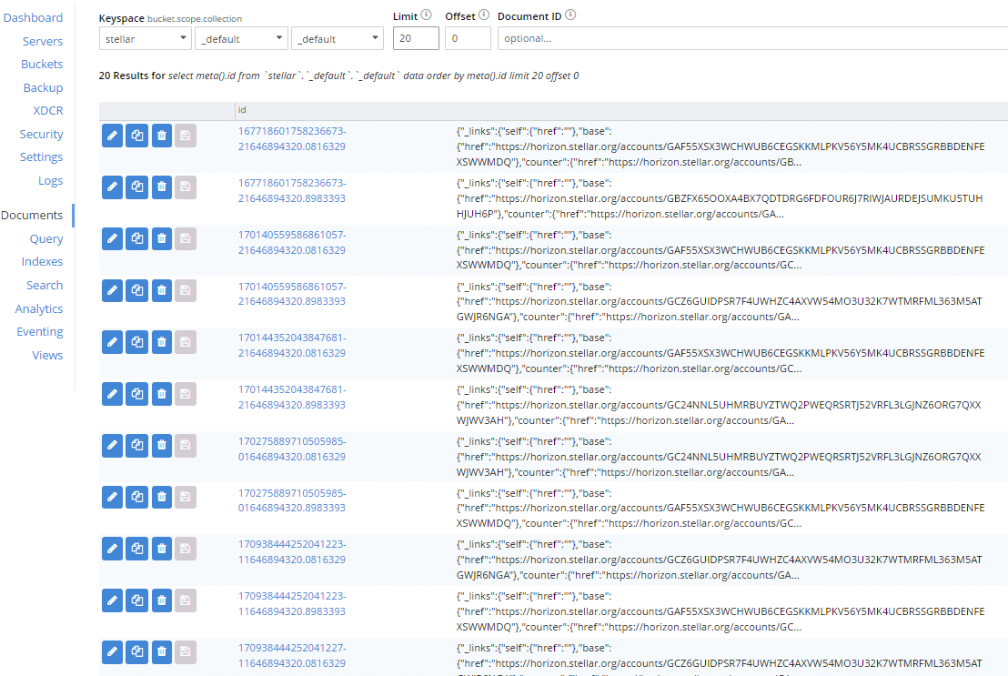 Querying Trades on the Stellar Blockchain using Couchbase & Python - The Couchbase Blog
