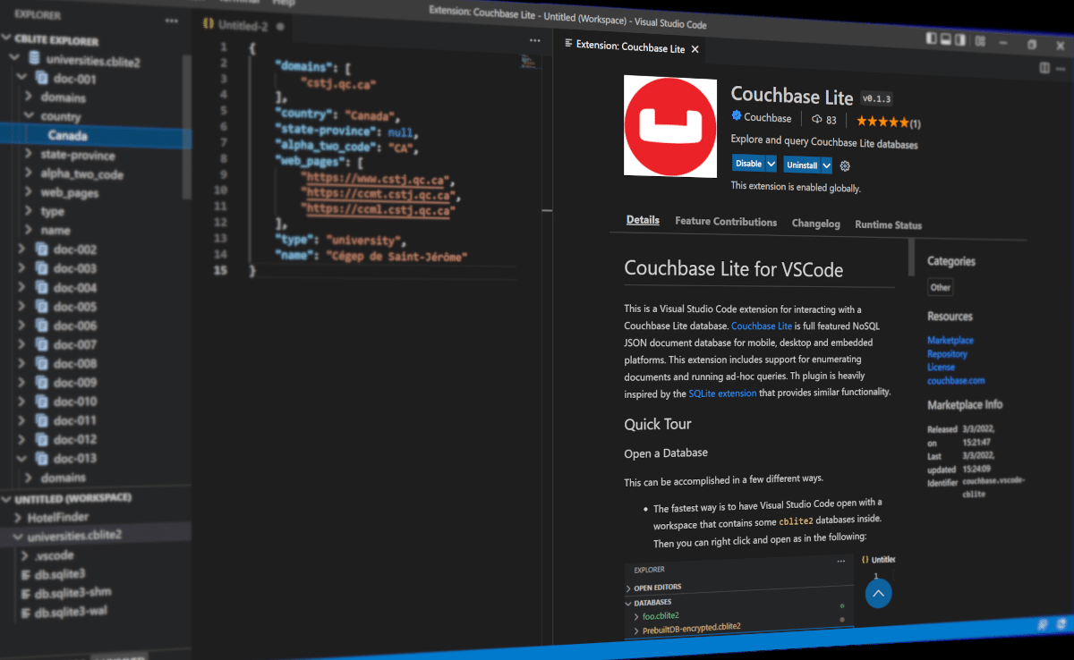 Introducing Visual Studio Code Plugin for Couchbase Mobile