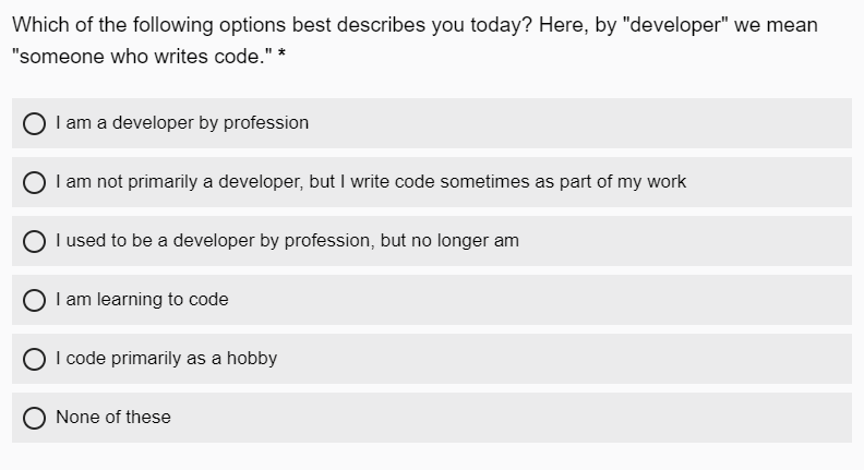 Make Your Voice Heard: Stack Overflow Developer Survey - The Couchbase Blog