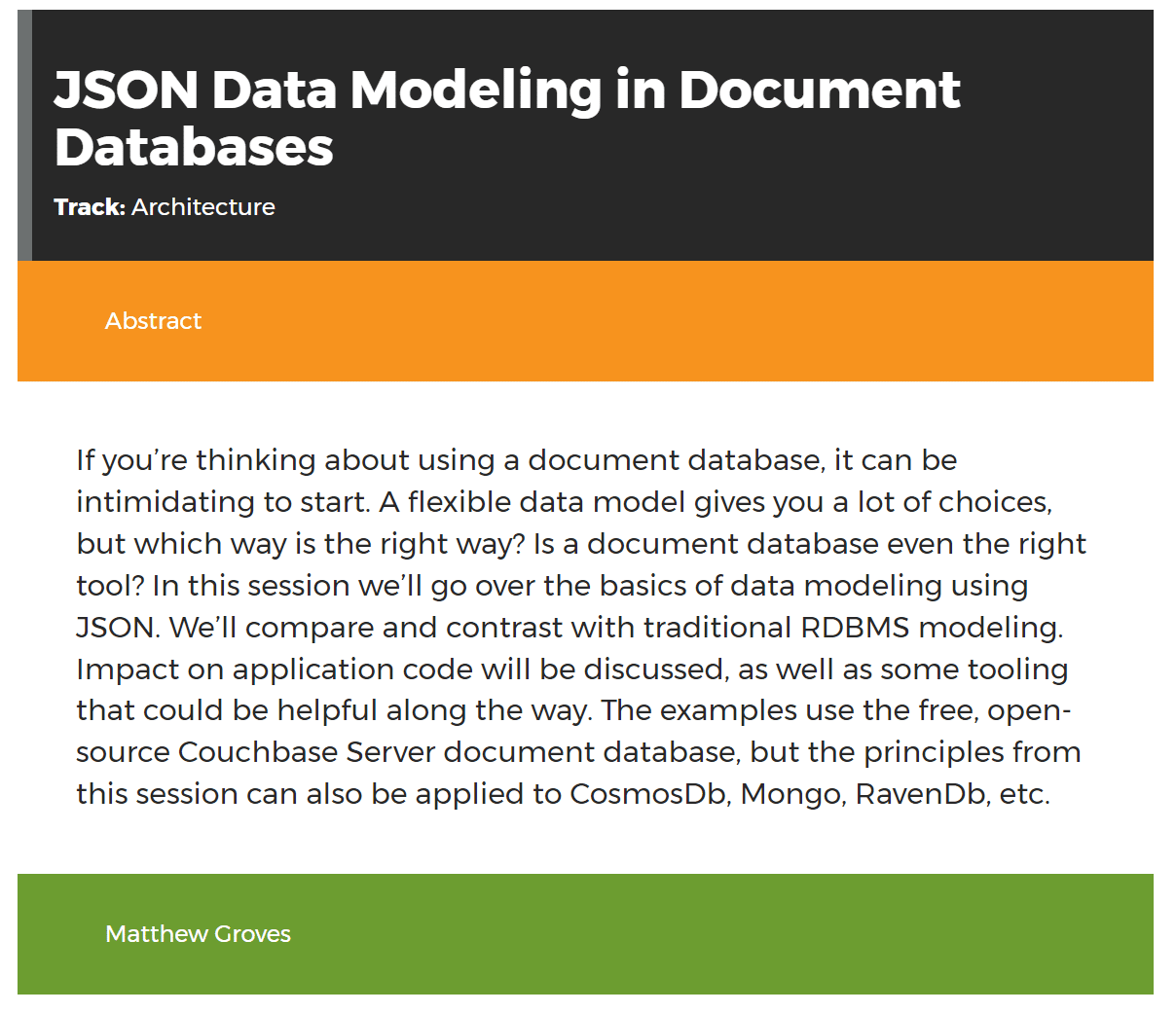DevIntersection 2022 Recap - The Couchbase Blog