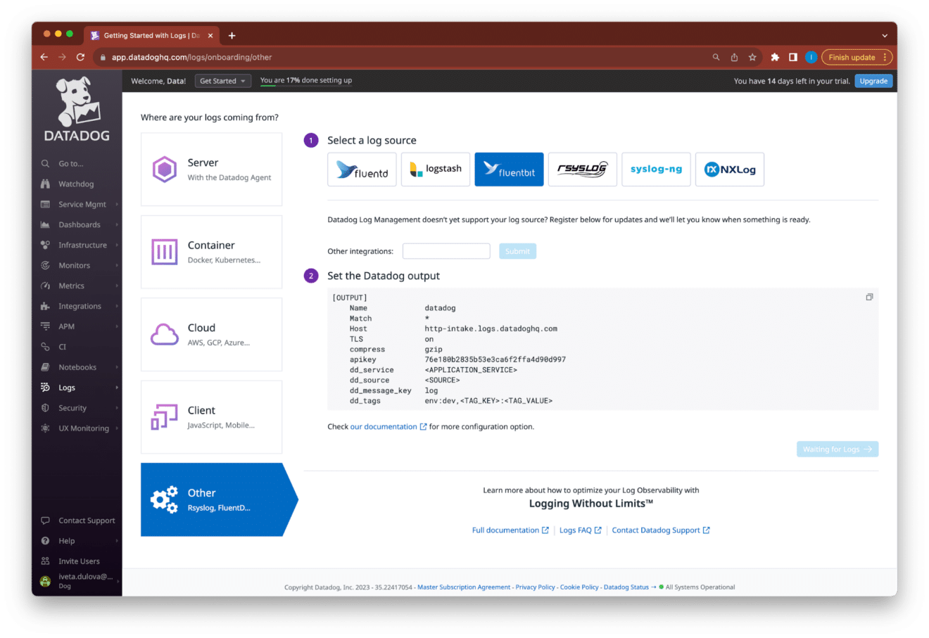 Capella App Services: Real-time Log Streaming to Datadog - The ...