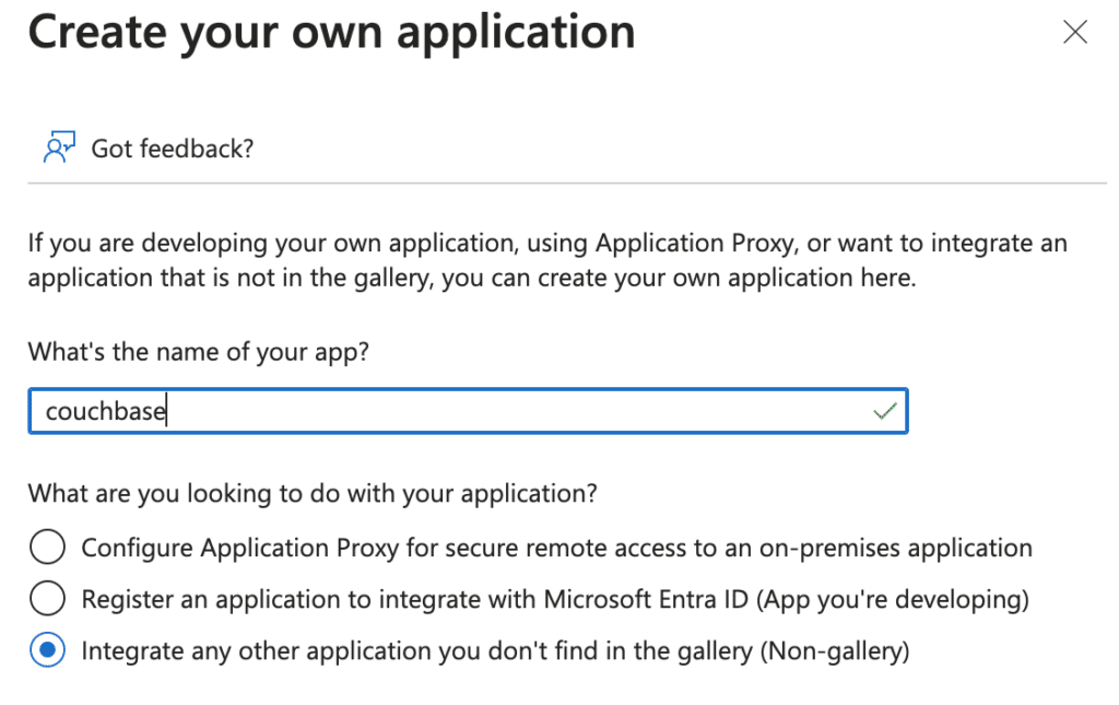Couchbase & Microsoft Entra: SAML SSO Integration Guide