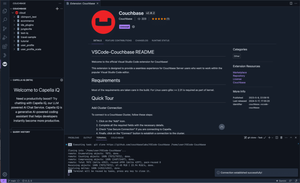 Elevating Remote Development: Couchbase VSCode Extension Now Supports GitHub Codespaces, Google ...