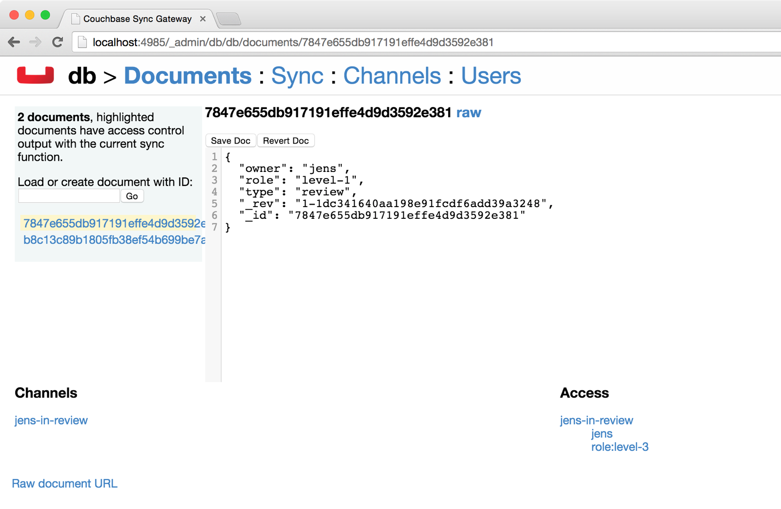 Augment Sync Function With Roles In Couchbase Sync Gateway