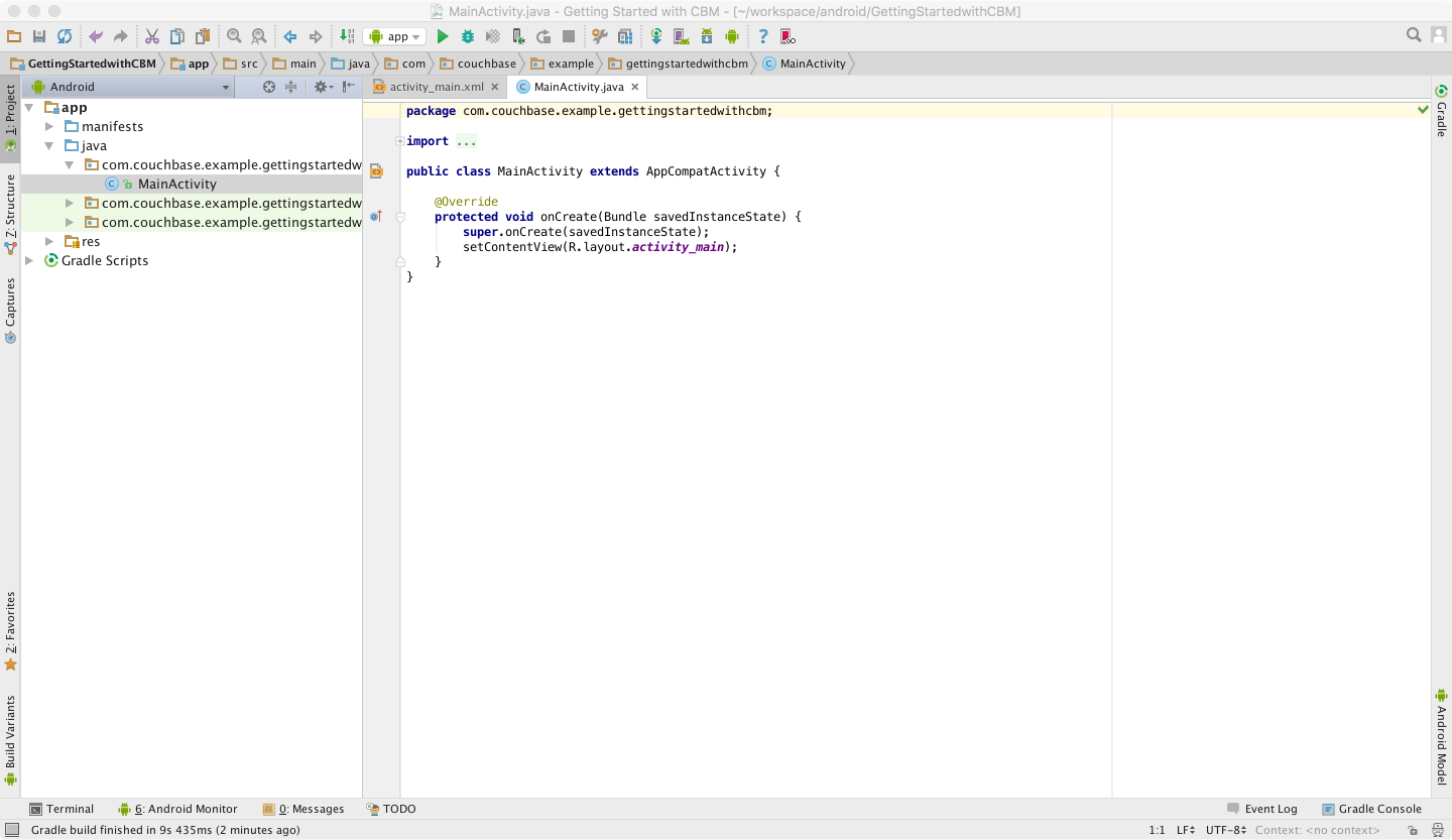 Quickstart with Couchbase Lite, Android Studio, and Gradle - The Couchbase Blog