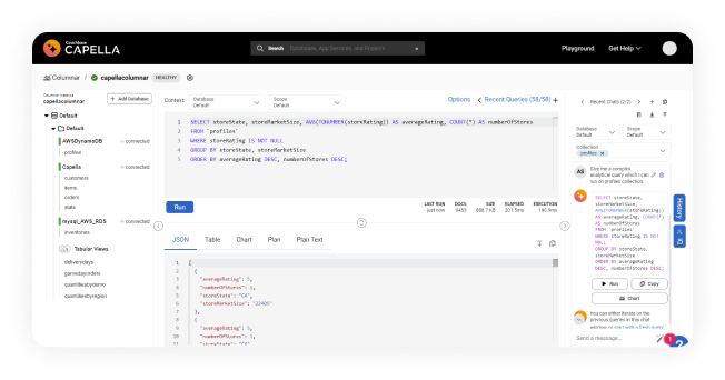 Json Analytics Real Time Insights Capella Columnar